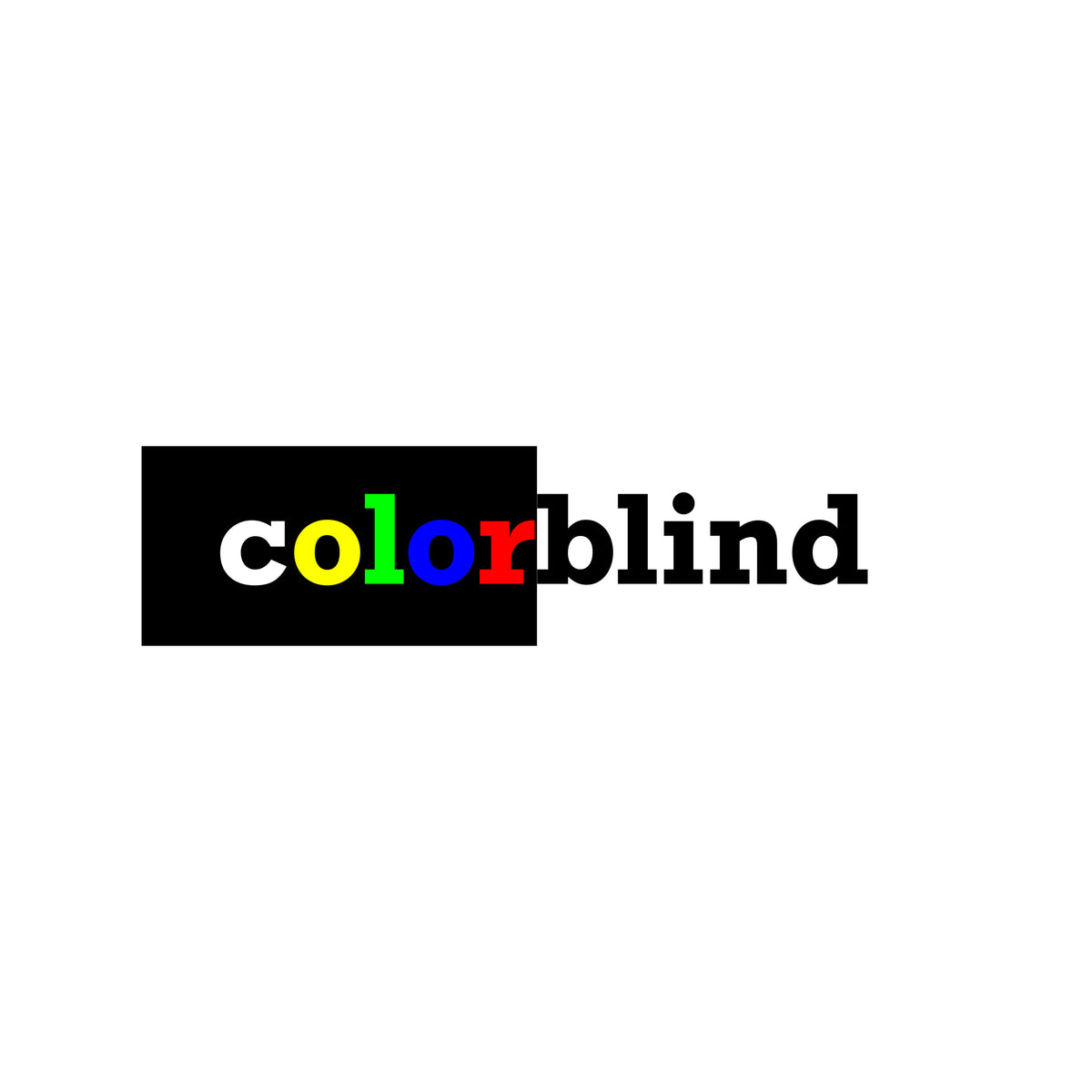 COLORBLIND LOGO STICKER – COLORBLIND ART & DESIGN